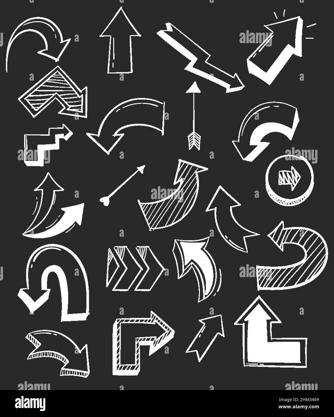 Hand drawn doodle icons set illustration Stock Vector Image & Art - Alamy
