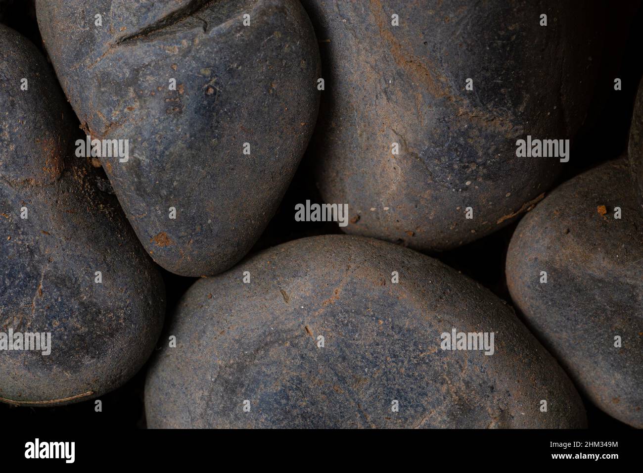 Black round cobble stone texture for wallpaper and background. Abstract ...