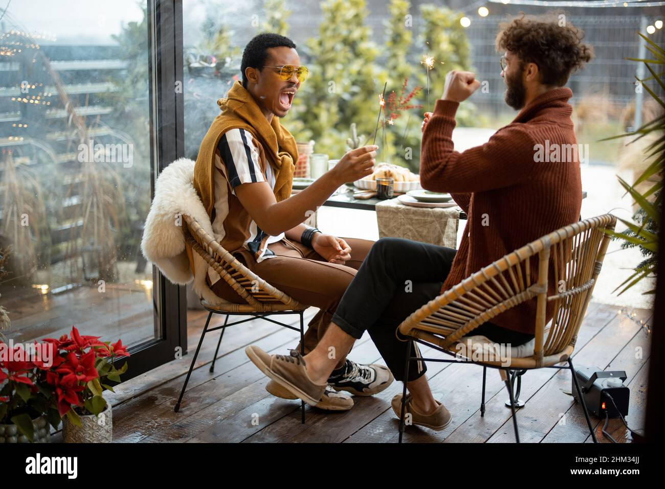 Male friends celebrating hi-res stock photography and images - Alamy