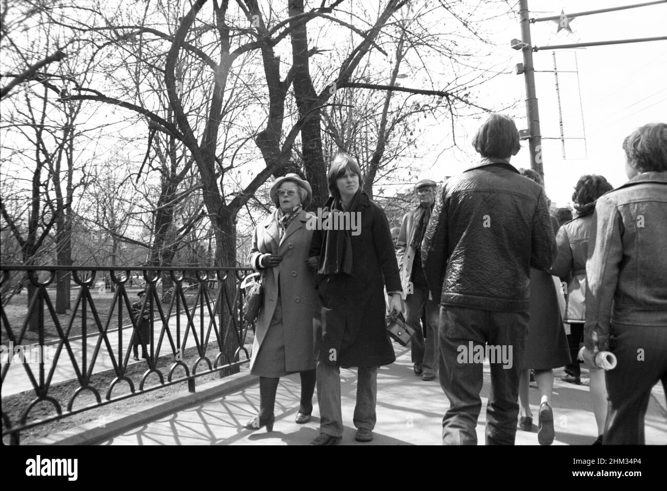 Walk, Moscow, Russia, USSR, April 1976 Stock Photo - Alamy