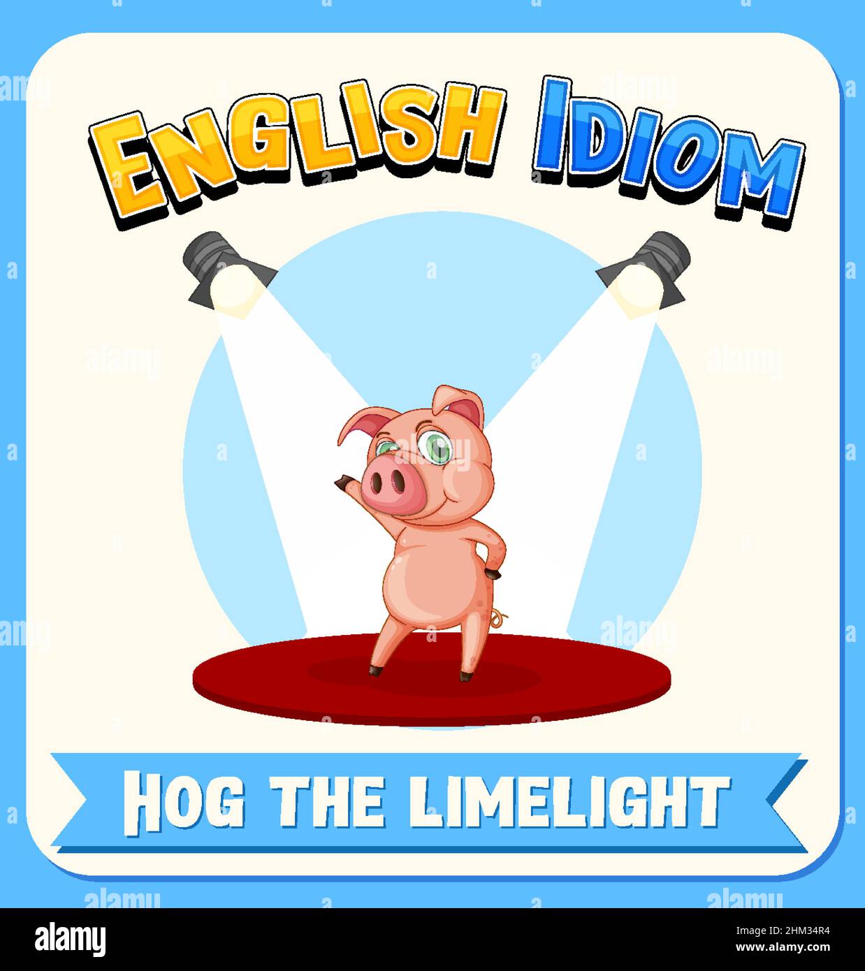 Into the limelight cartoon Stock Vector Images - Alamy