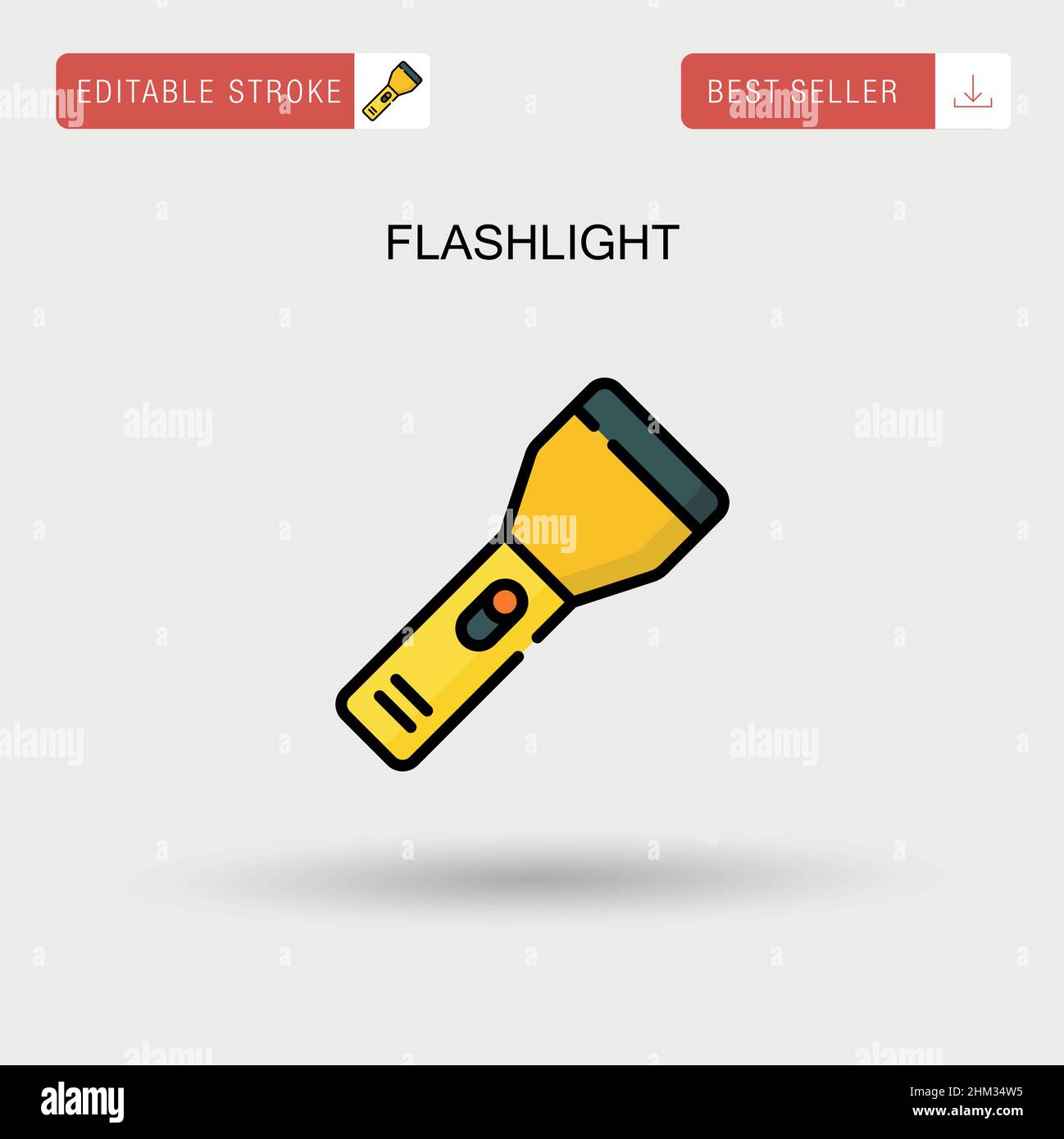 Man flashlight beam Stock Vector Images - Alamy