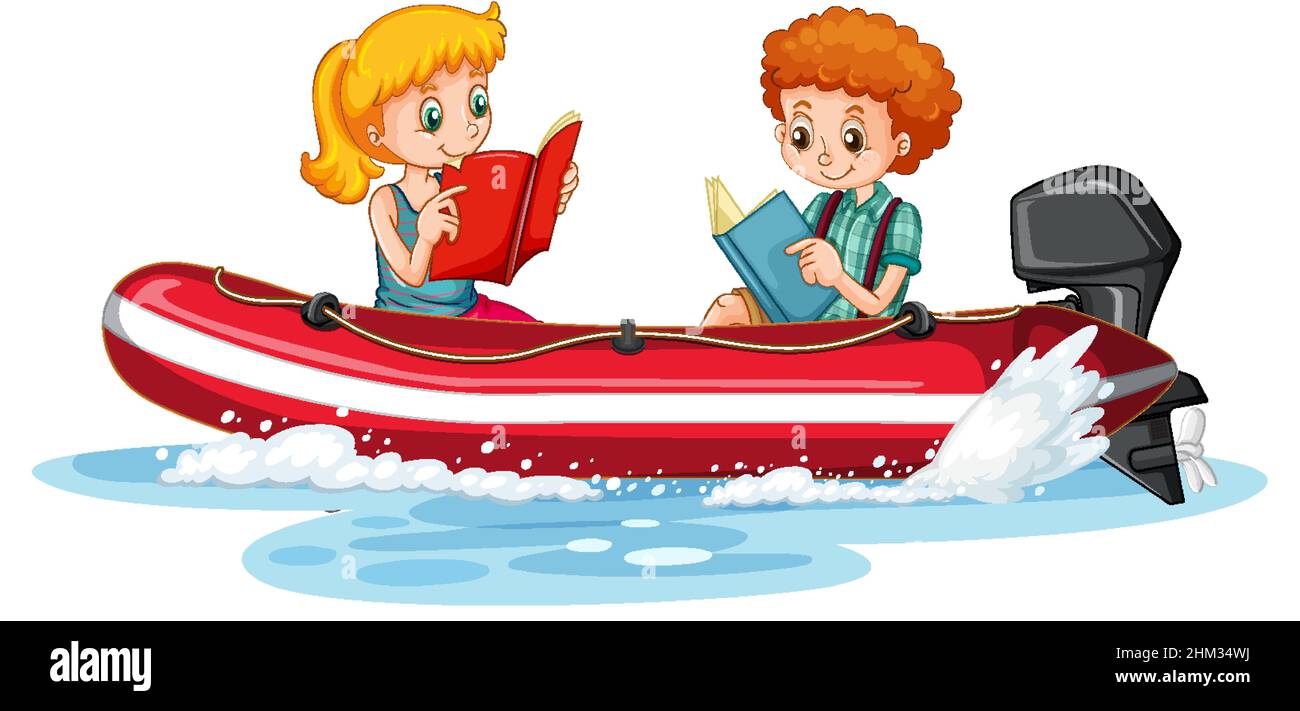 Boat and books Cut Out Stock Images & Pictures - Alamy
