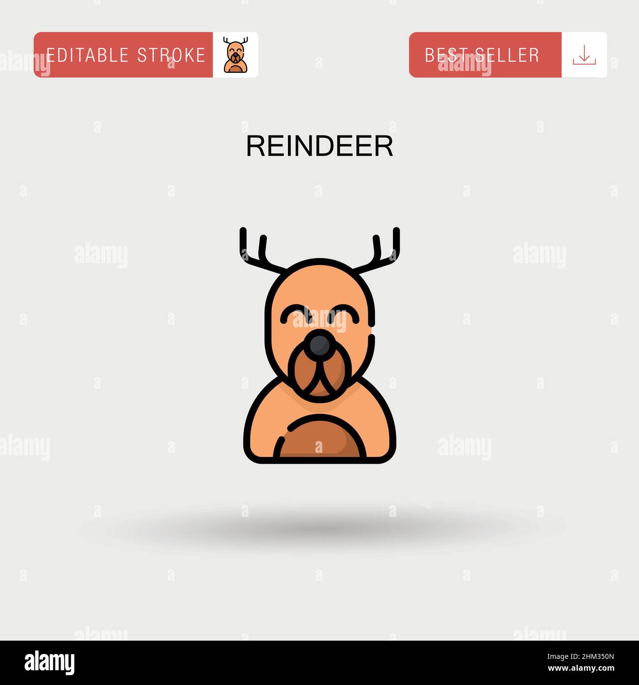 Baby caribou Stock Vector Images - Alamy