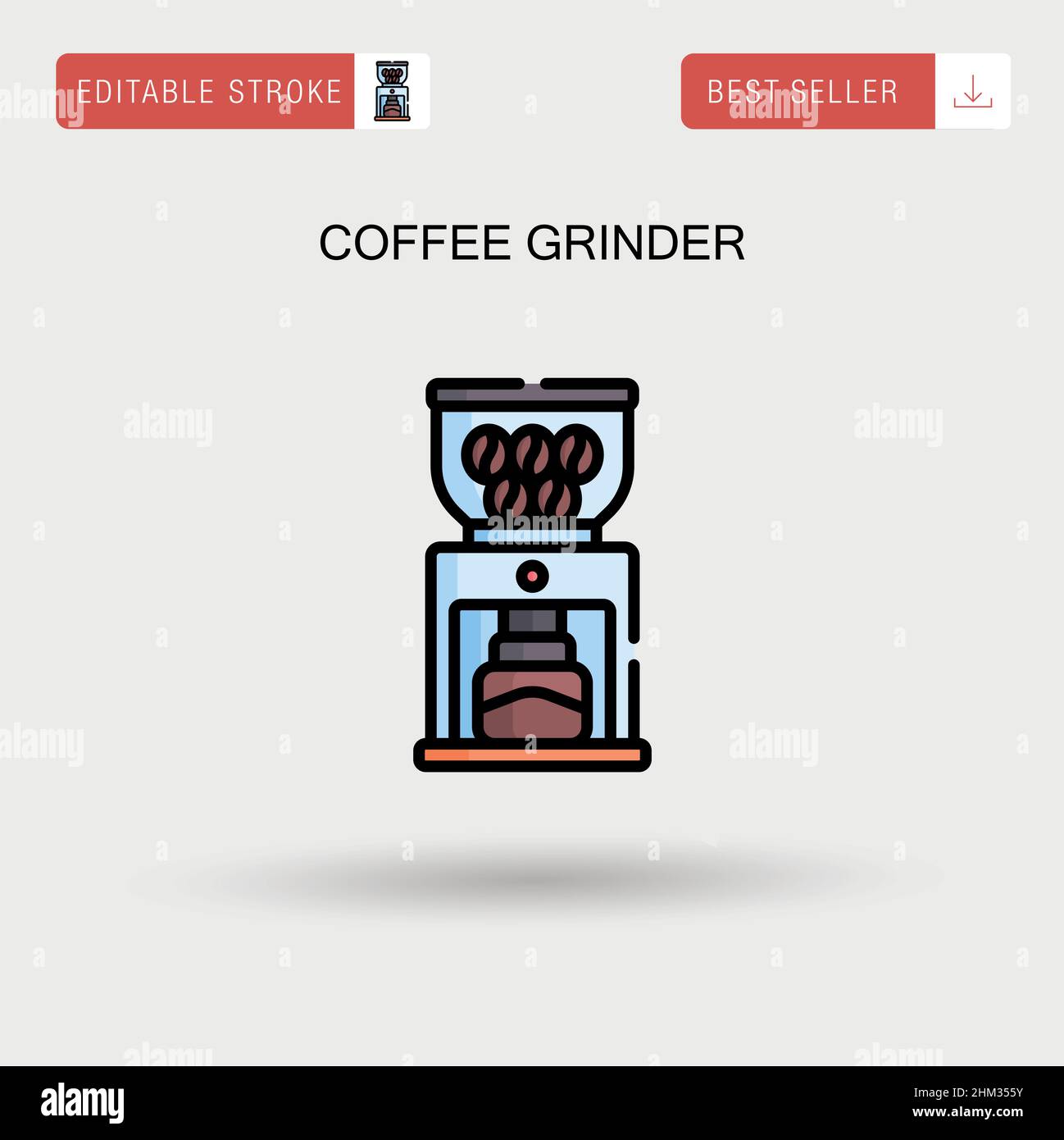 Coffee grinder appliance icon Stock Vector Images - Alamy