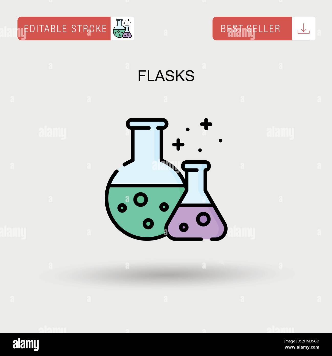 Laboratory glassware flasks test tubes Stock Vector Images - Alamy