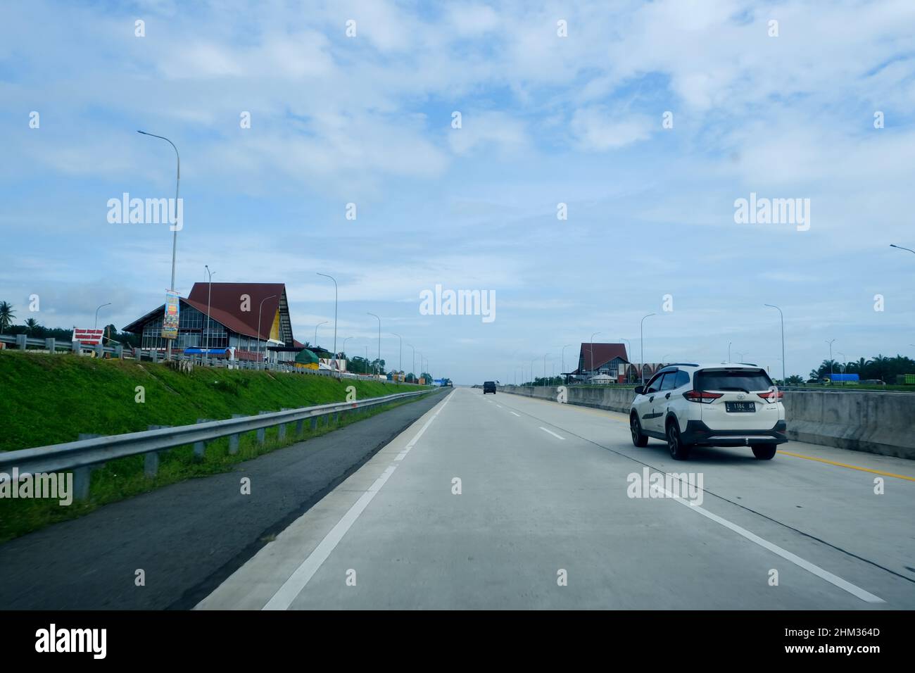 Lampung, Indonesia, 02 06 2022- Trans Sumatra toll road. The Trans ...
