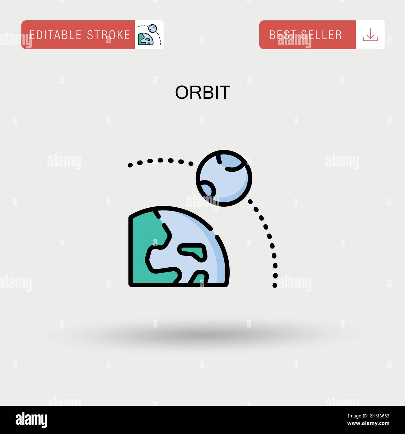 Abstract space orbit icon Stock Vector Images - Alamy