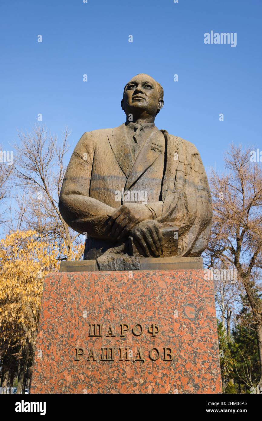 A bust, statue, sculpture of Sharof Rashidov, a USSR, CCCP, Russian ...