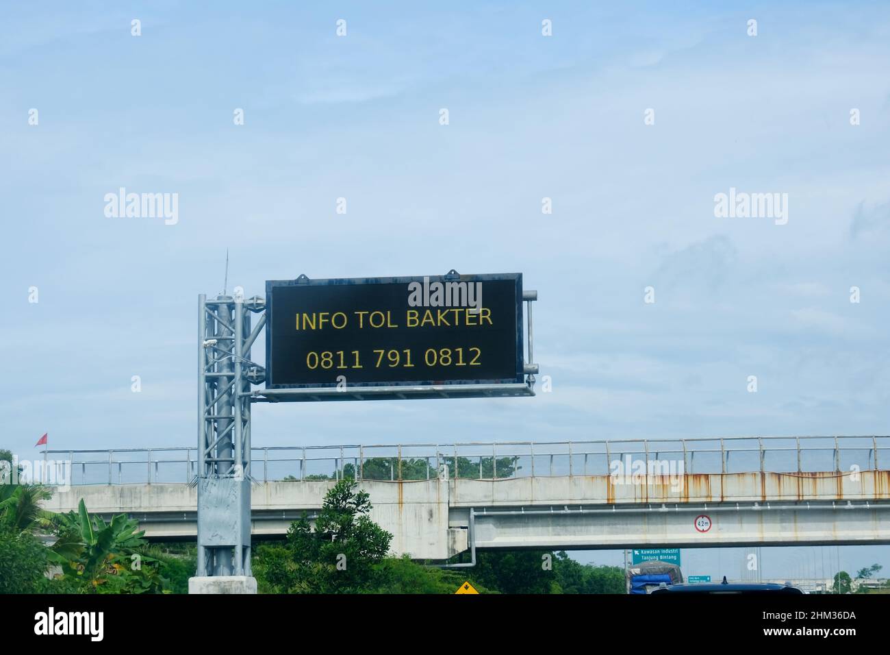 Lampung, Indonesia, 02 06 2022- Trans Sumatra toll road. The Trans ...