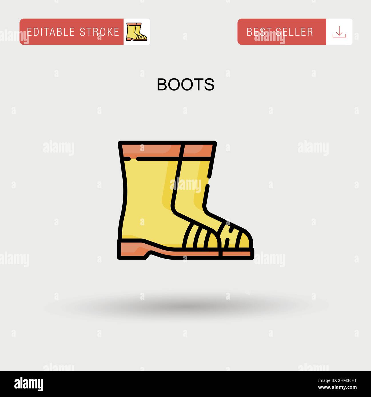 Boots work white isolated shoes Stock Vector Images - Alamy