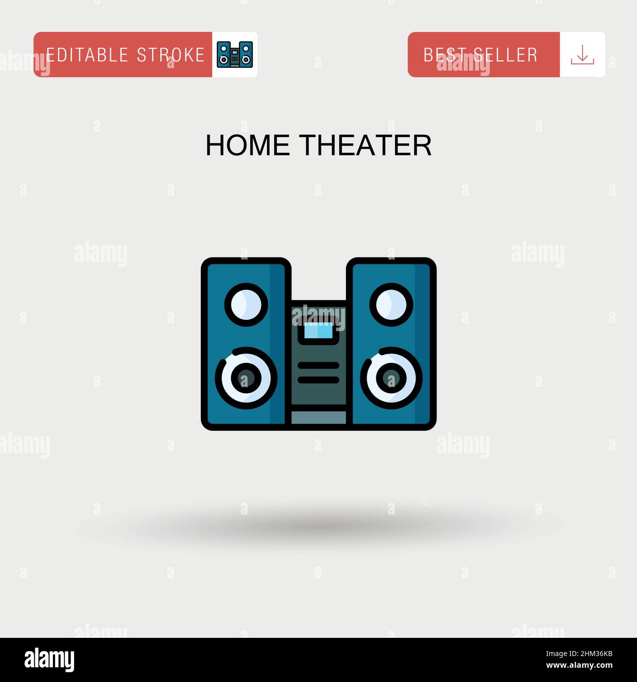 Home tv movie theater Stock Vector Images - Alamy