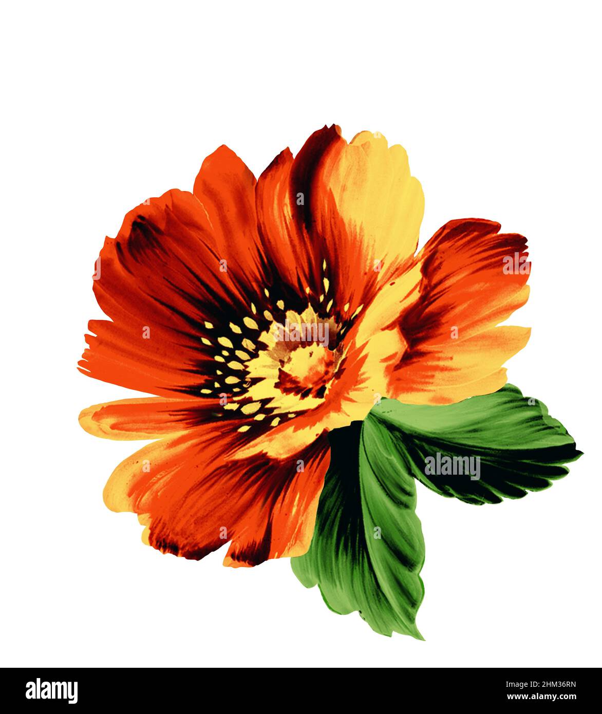 Leaf single art fashion Cut Out Stock Images & Pictures - Alamy