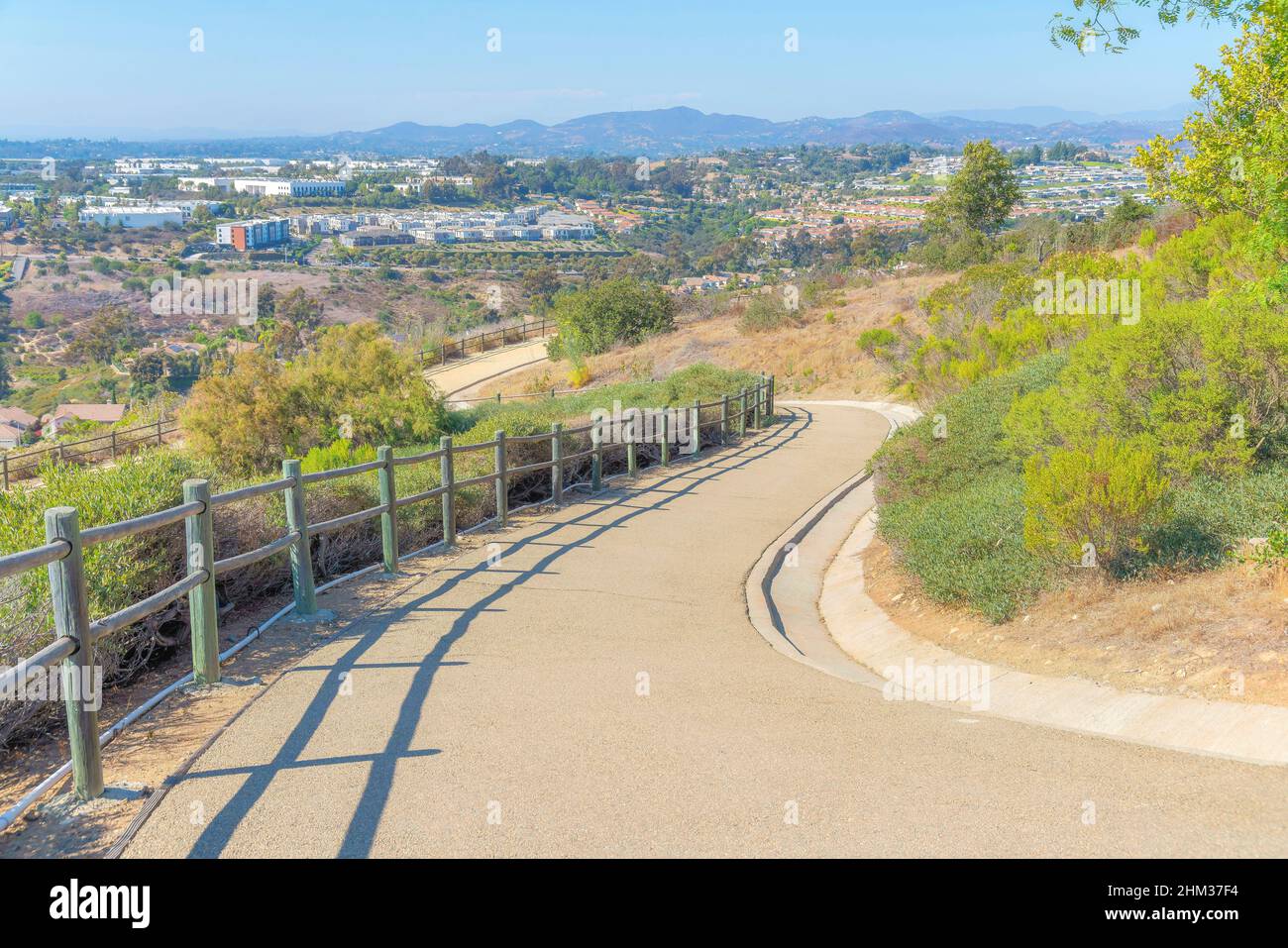 Path pathway barrier fence hi-res stock photography and images - Alamy