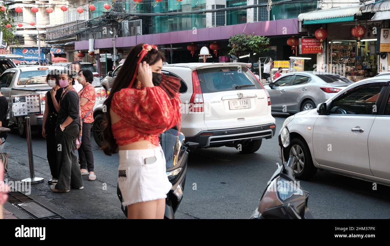 Year of the Tiger 2022 Chinese New Year Yaowarat Road Samphanthawong District Chinatown Bangkok ...