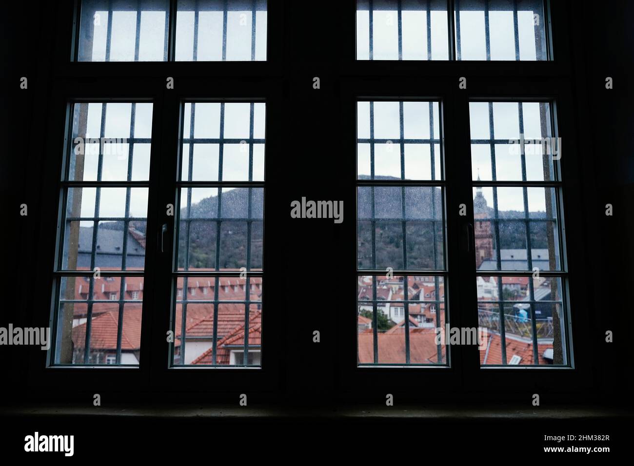 Heidelberg, Germany. 03rd Feb, 2022. Through the window bars in a cell ...