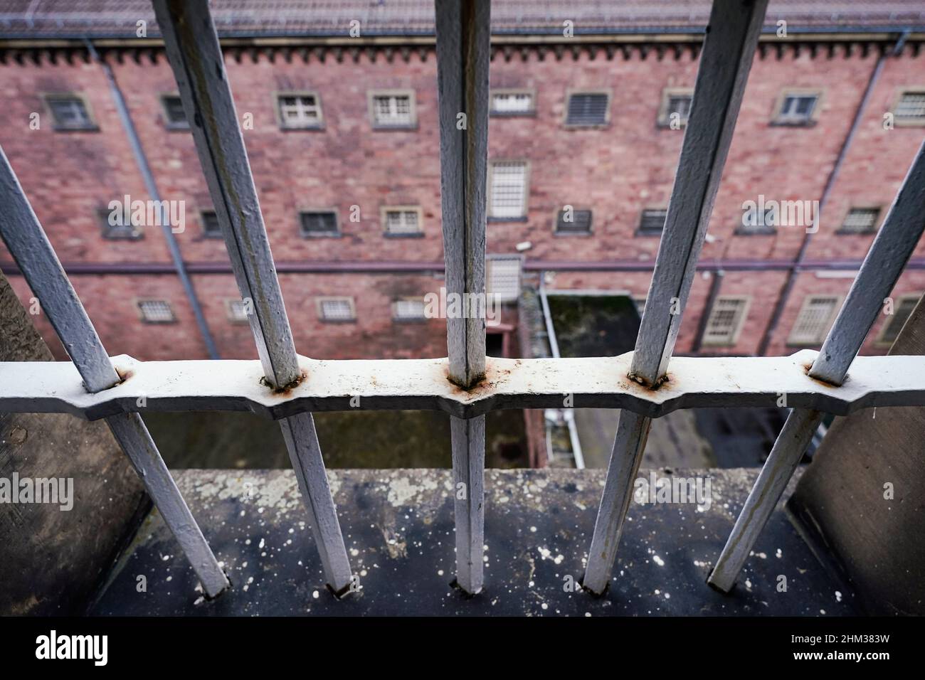 Heidelberg, Germany. 03rd Feb, 2022. Through a window grille in a ...