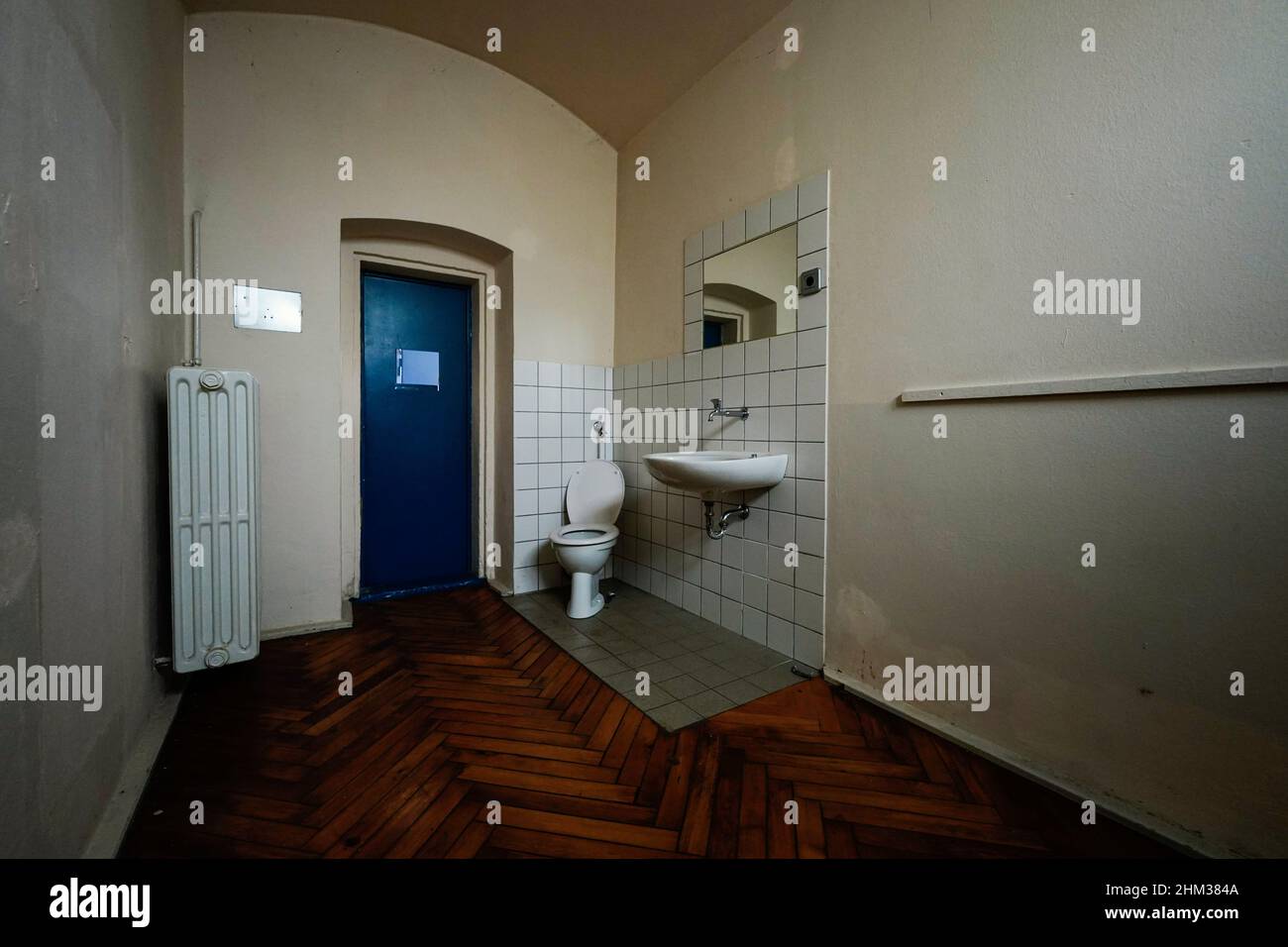 Heidelberg, Germany. 03rd Feb, 2022. A sink and a toilet are placed in ...