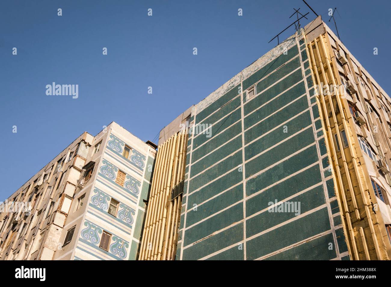 Soviet, Russian, USSR, CCCP era huge art mosaic abstract tile mural on ...