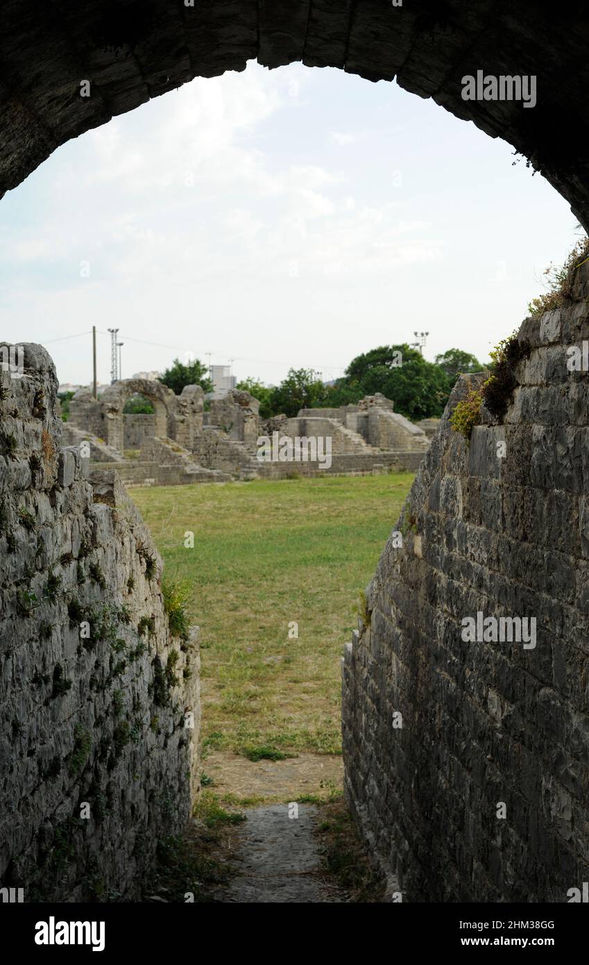 Croatia, Solin. Ancient city of Salona. Colonia Martia Ivlia Valeria ...