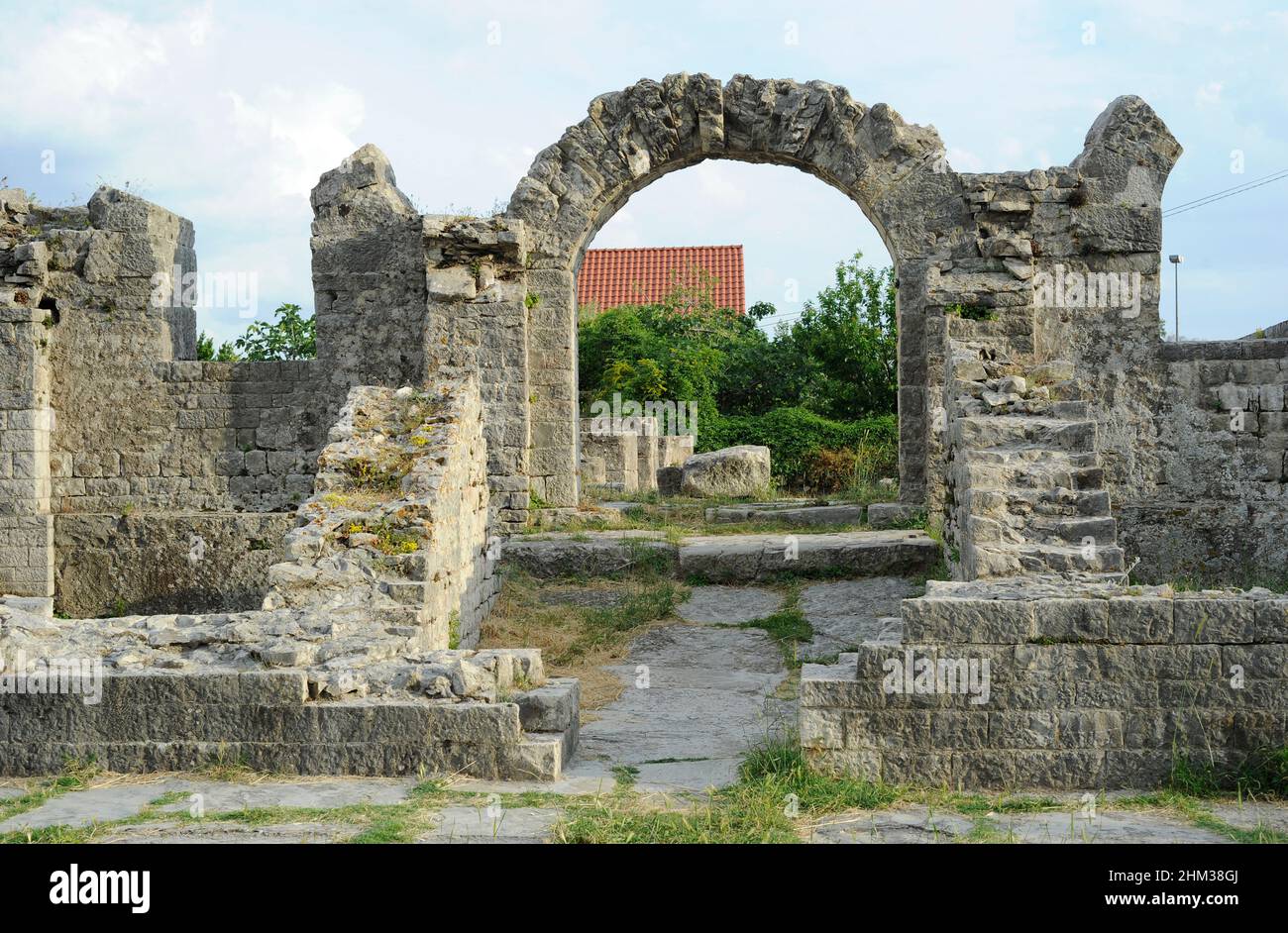 Croatia, Solin. Ancient city of Salona. Colonia Martia Ivlia Valeria ...