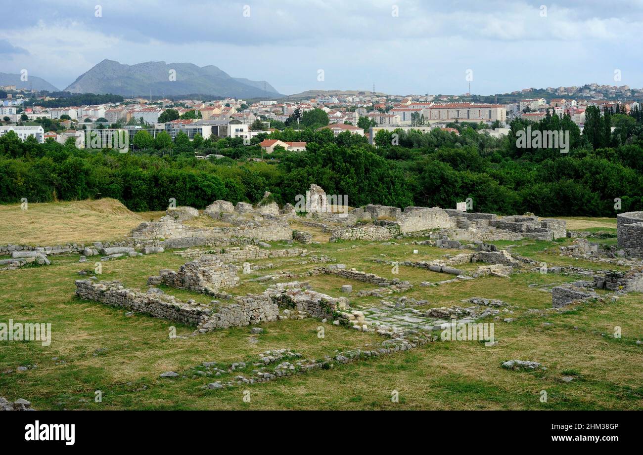 Croatia, Solin. Ancient city of Salona. Colonia Martia Ivlia Valeria ...