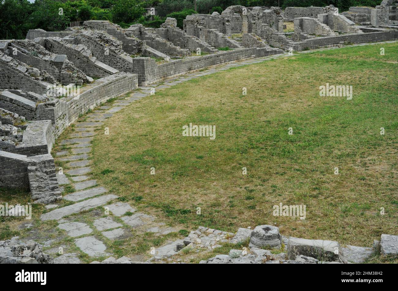 Croatia, Solin. Ancient city of Salona. Colonia Martia Ivlia Valeria ...
