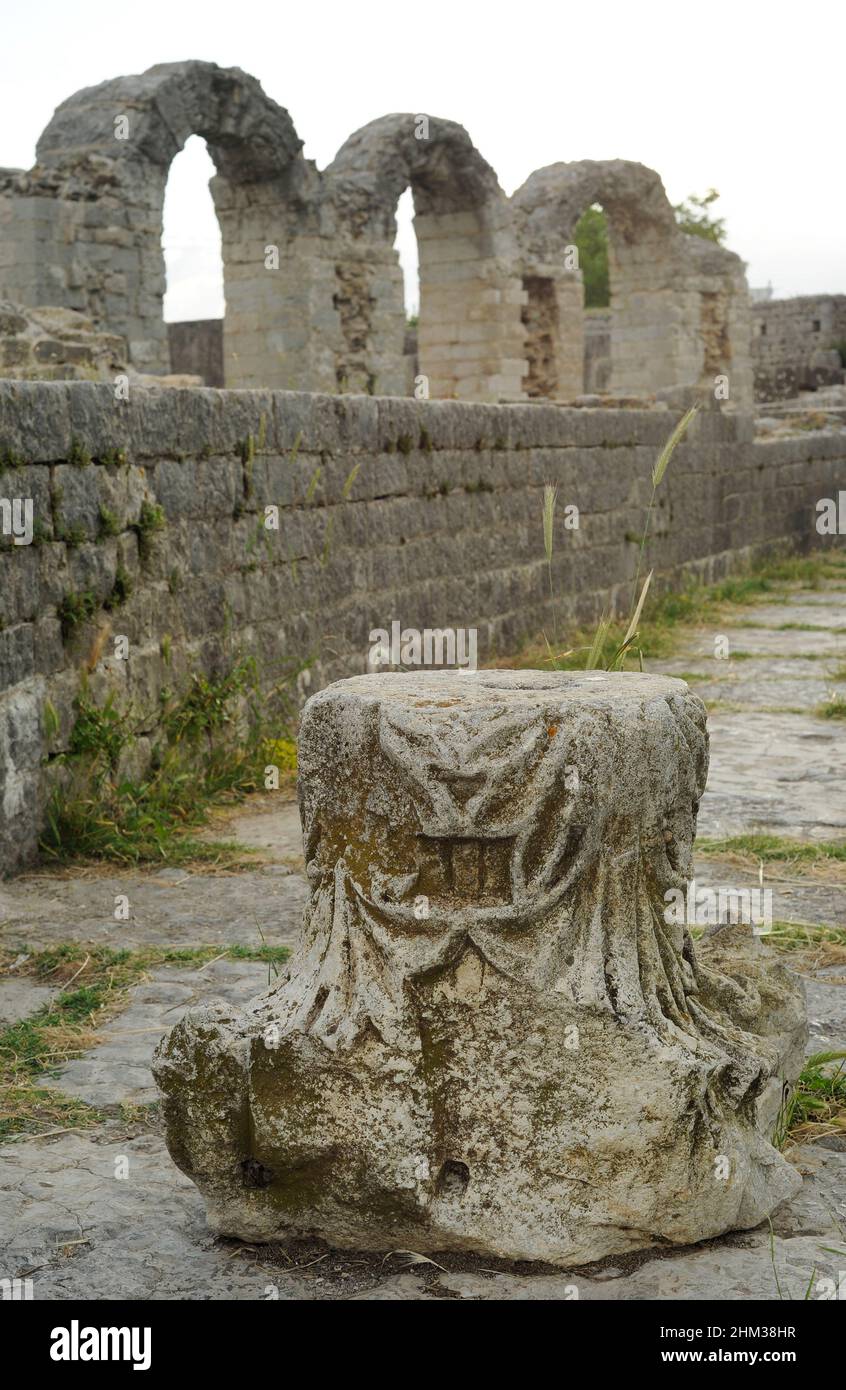 Croatia, Solin. Ancient city of Salona. Colonia Martia Ivlia Valeria ...