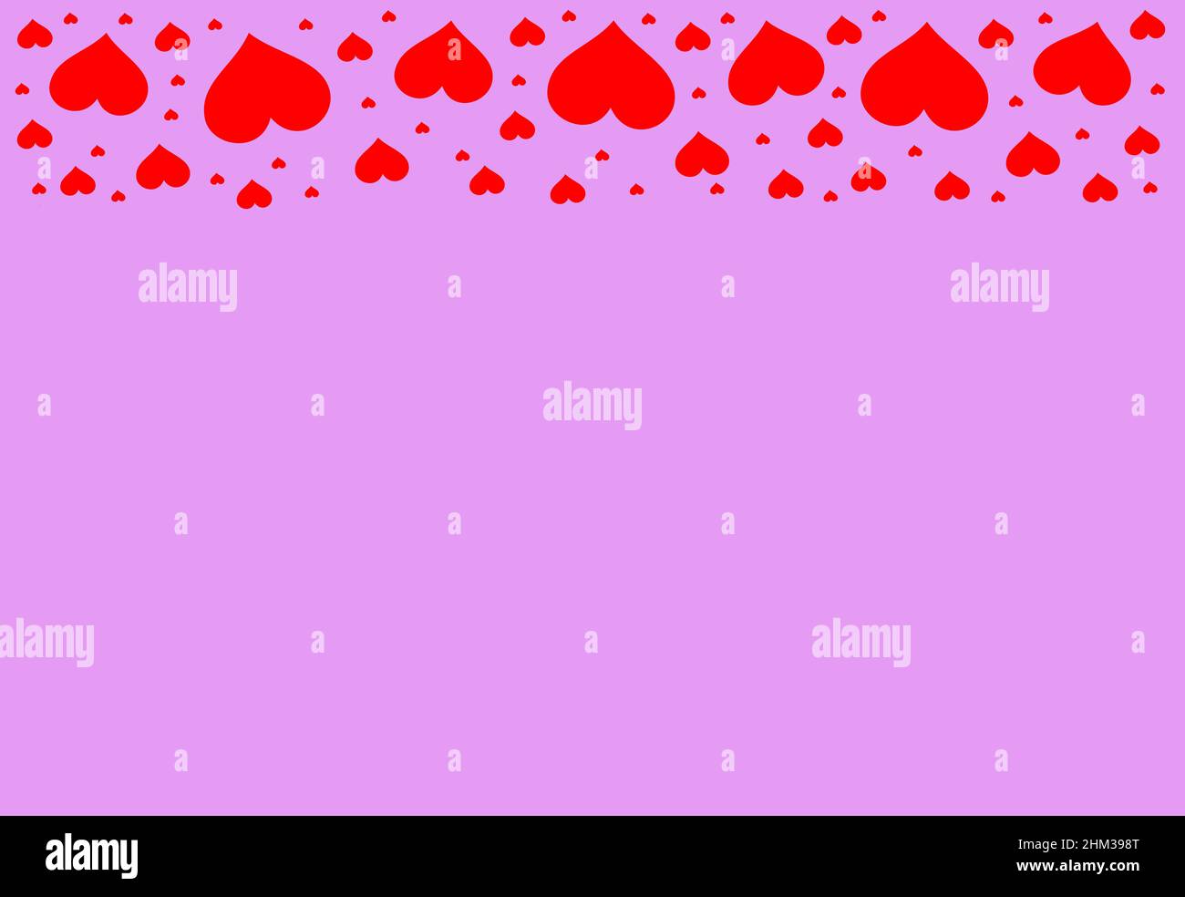 Red tiny hearts filled with different sizes on pink background with a ...