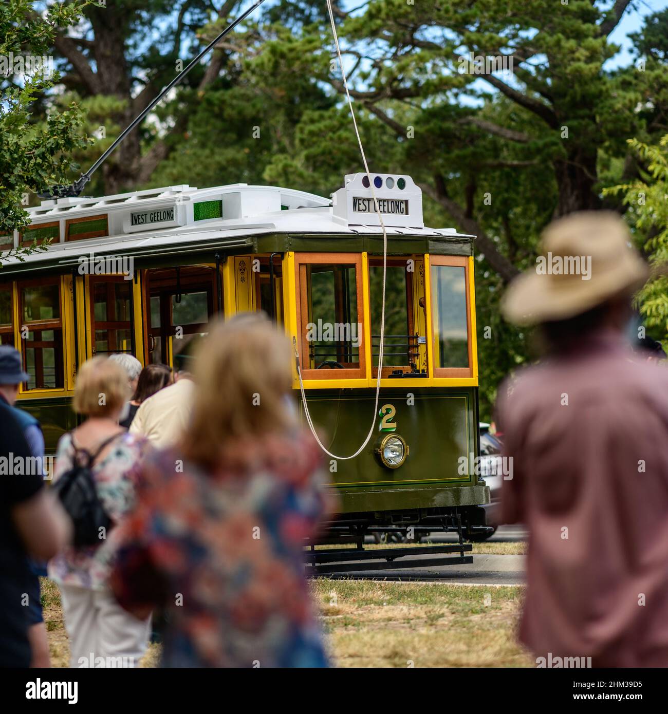 Restored 1900's Geelong Tram,the last of it's kind arrives at the ...