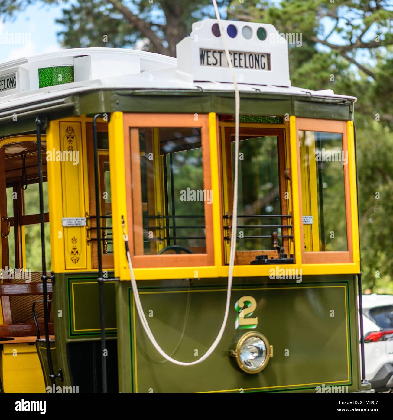 Restored 1900's Geelong Tram,the last of it's kind arrives at the ...