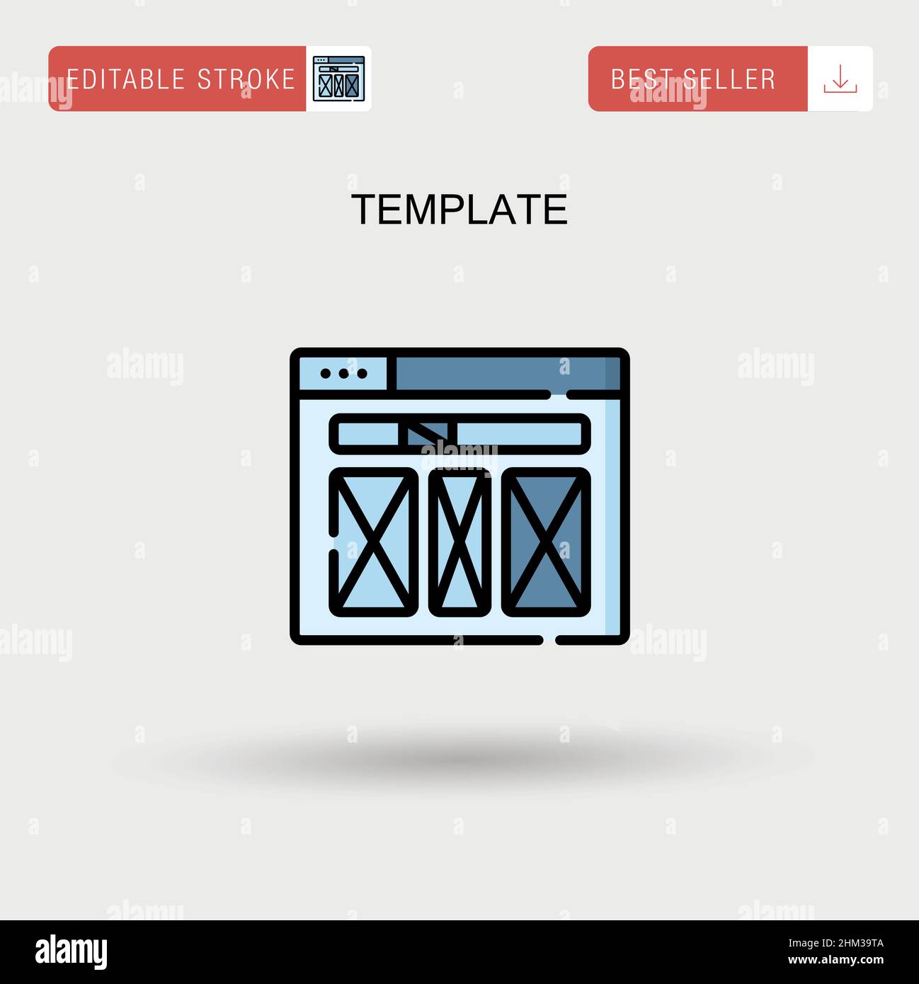 Template Simple vector icon Stock Vector Image & Art - Alamy