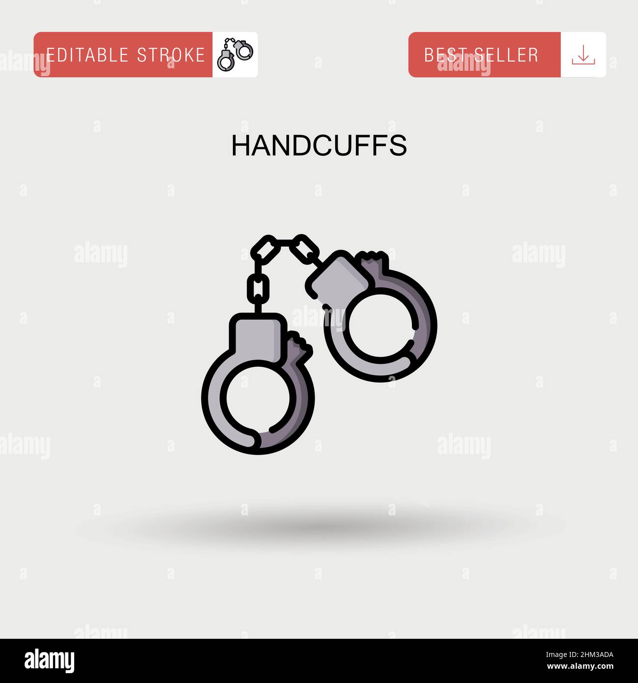 Handcuffs design hi-res stock photography and images - Alamy
