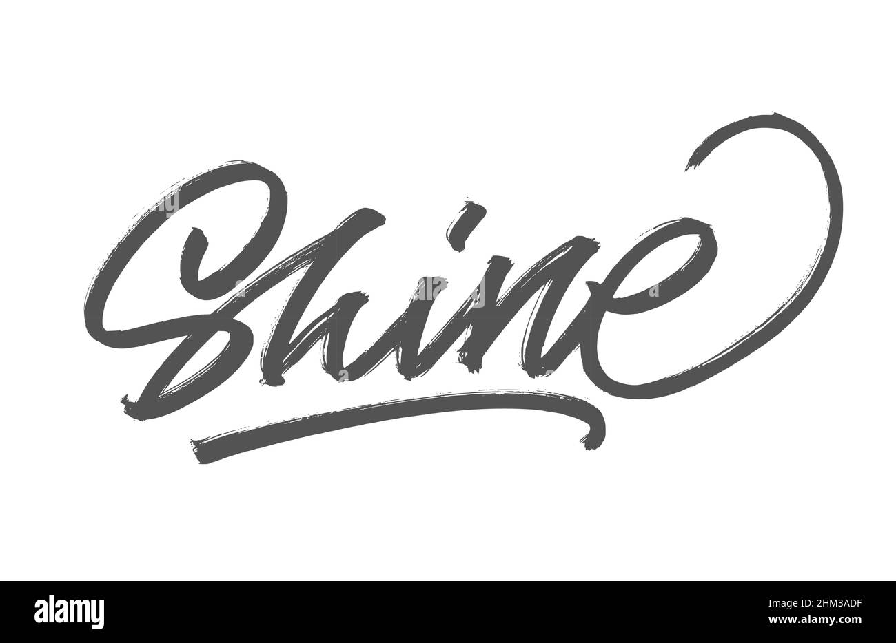 Handwritten words with a brush. Calligraphy in vector Stock Vector ...