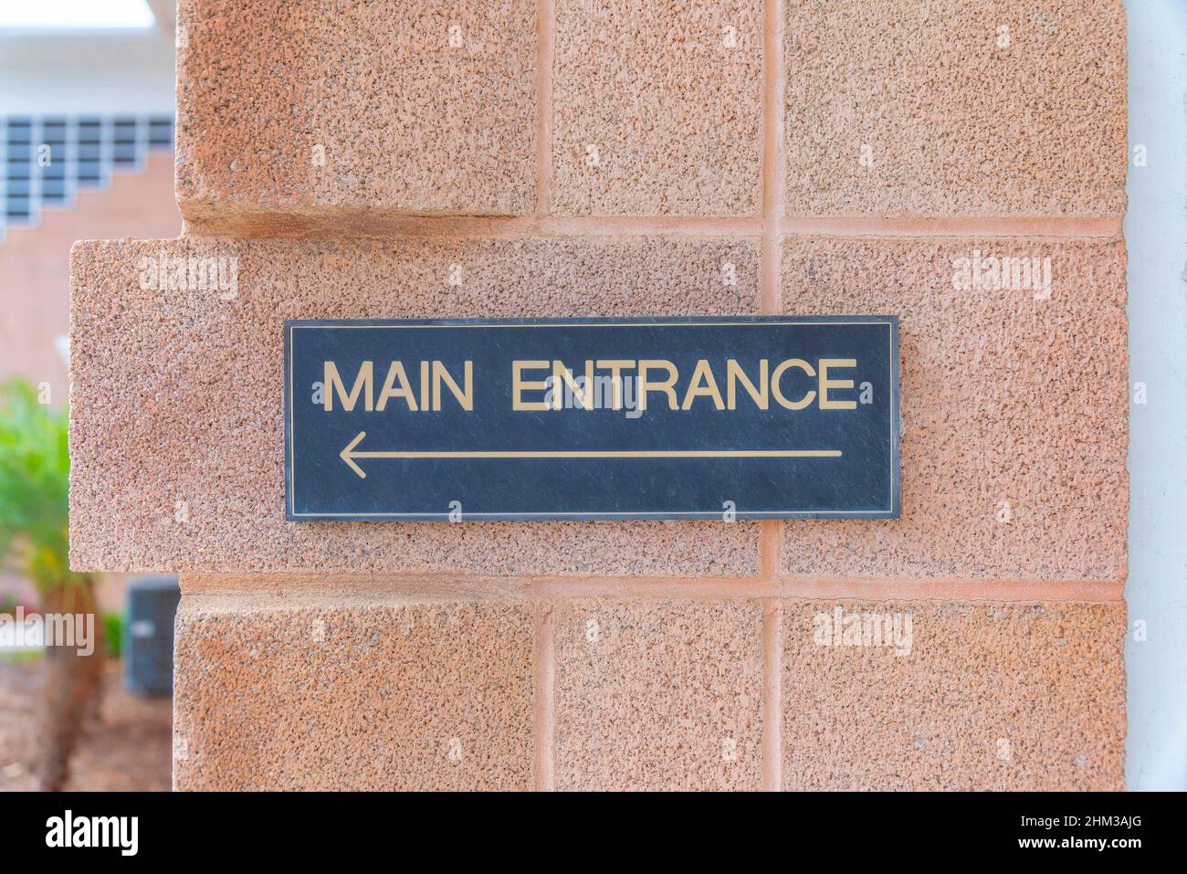 Main entrance arrow hi-res stock photography and images - Alamy