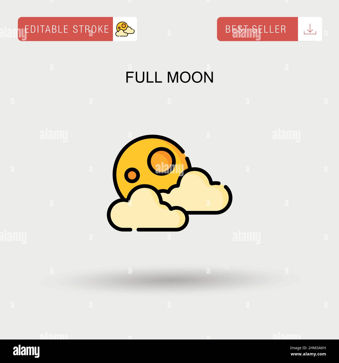 Natural background full moon Stock Vector Images - Alamy