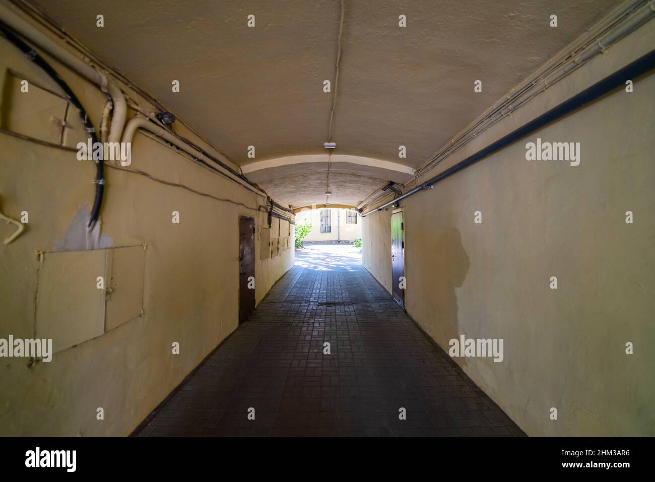 Views of St. Petersburg, Russia - a typical courtyard in the old town ...