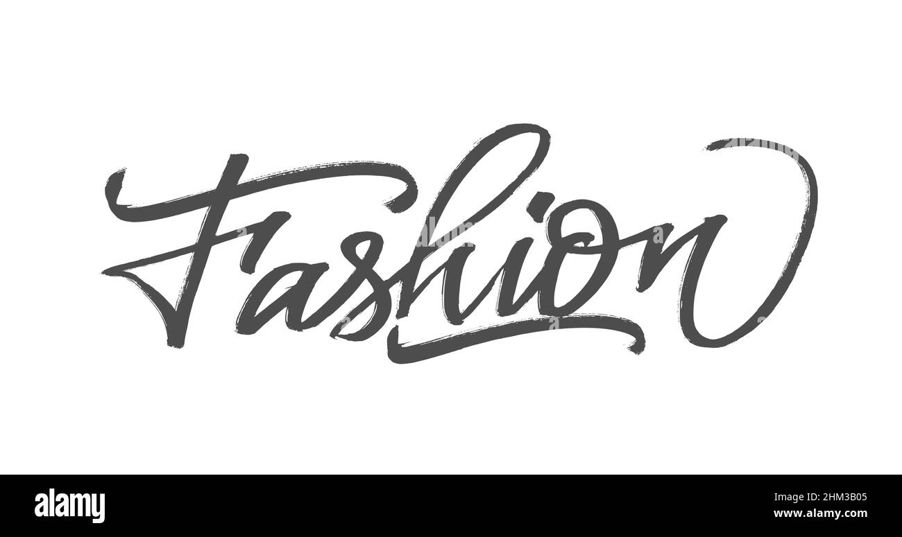 Handwritten words with a brush. Calligraphy in vector Stock Vector ...