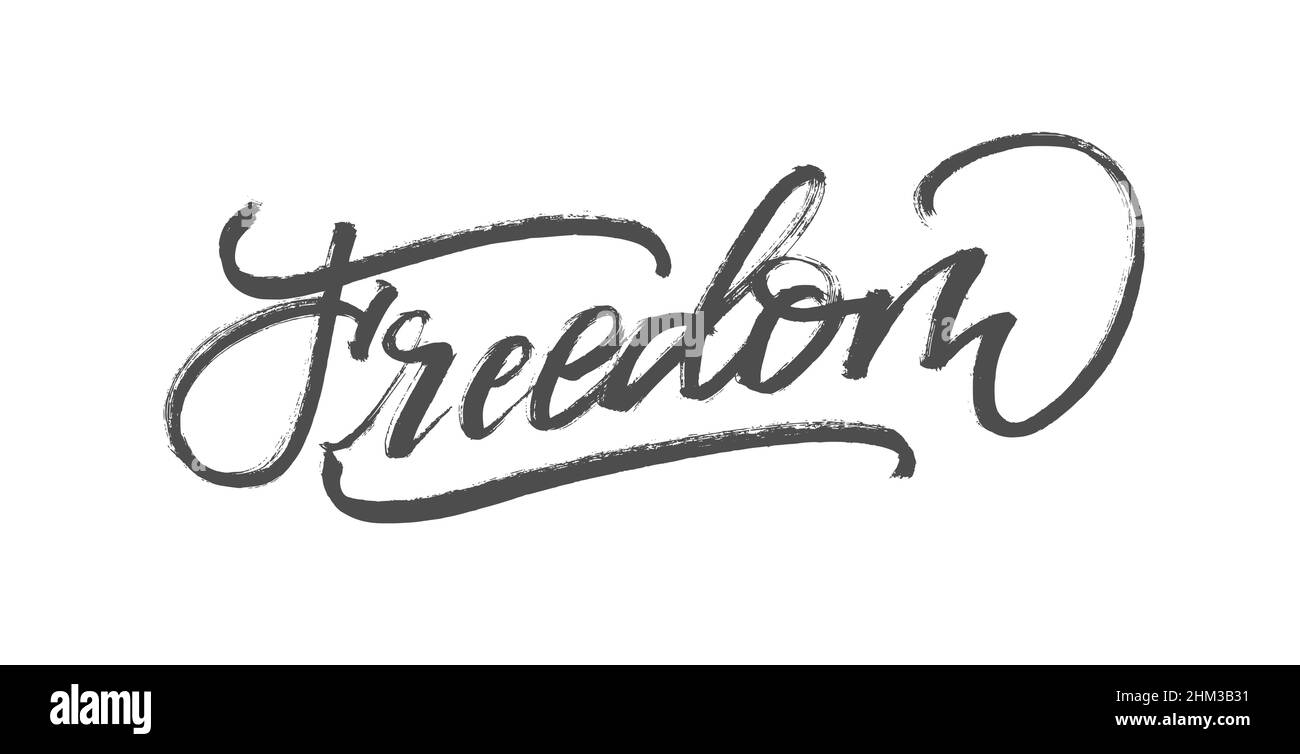 Handwritten words with a brush. Calligraphy in vector Stock Vector ...