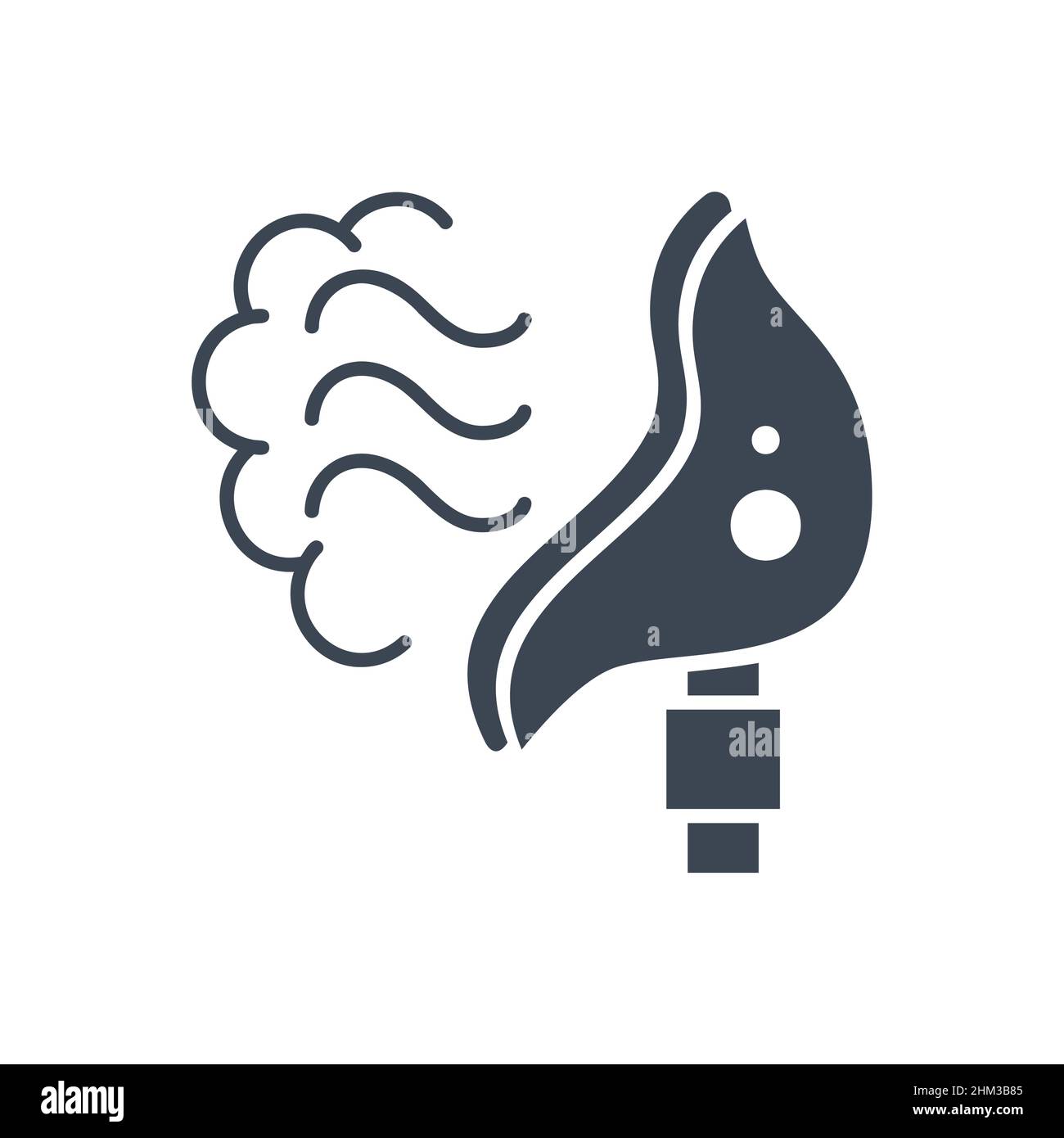 Mechanical ventilation related vector glyph icon Stock Vector Image ...