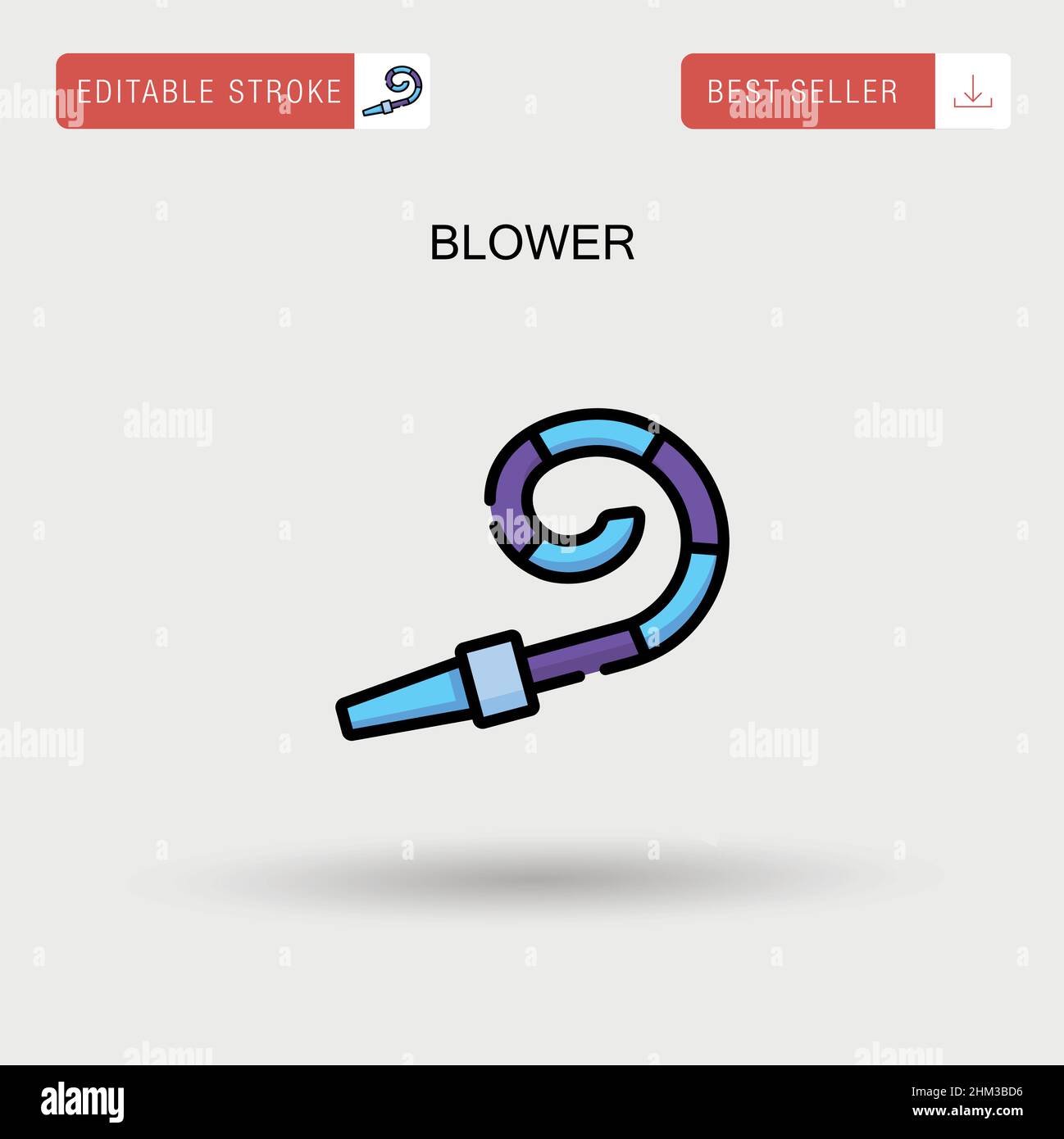 Blower Simple vector icon Stock Vector Image & Art - Alamy