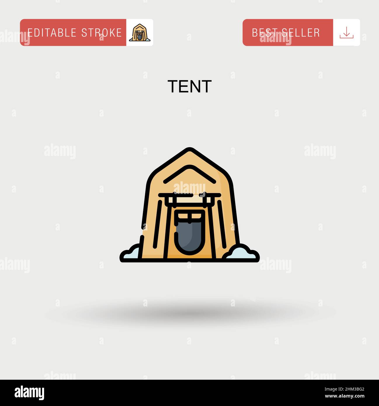 Tent set up illustration Stock Vector Images - Alamy