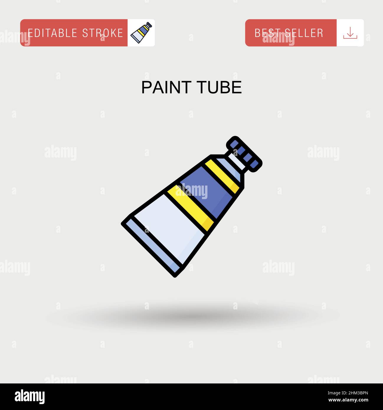 Paint tube Simple vector icon Stock Vector Image & Art - Alamy