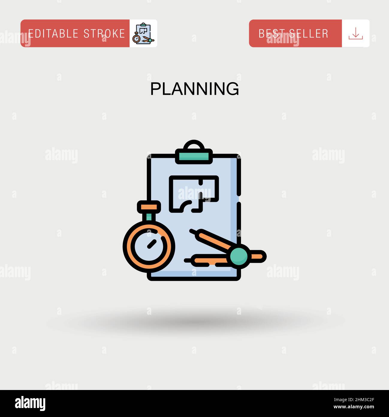 Planning Simple vector icon Stock Vector Image & Art - Alamy