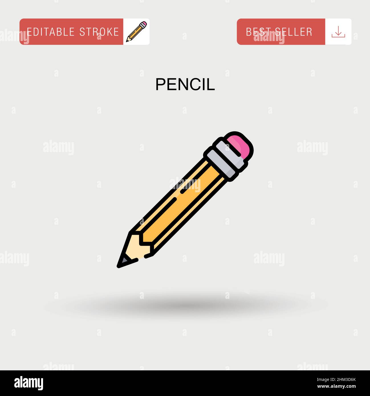 Pencil Simple vector icon Stock Vector Image & Art - Alamy