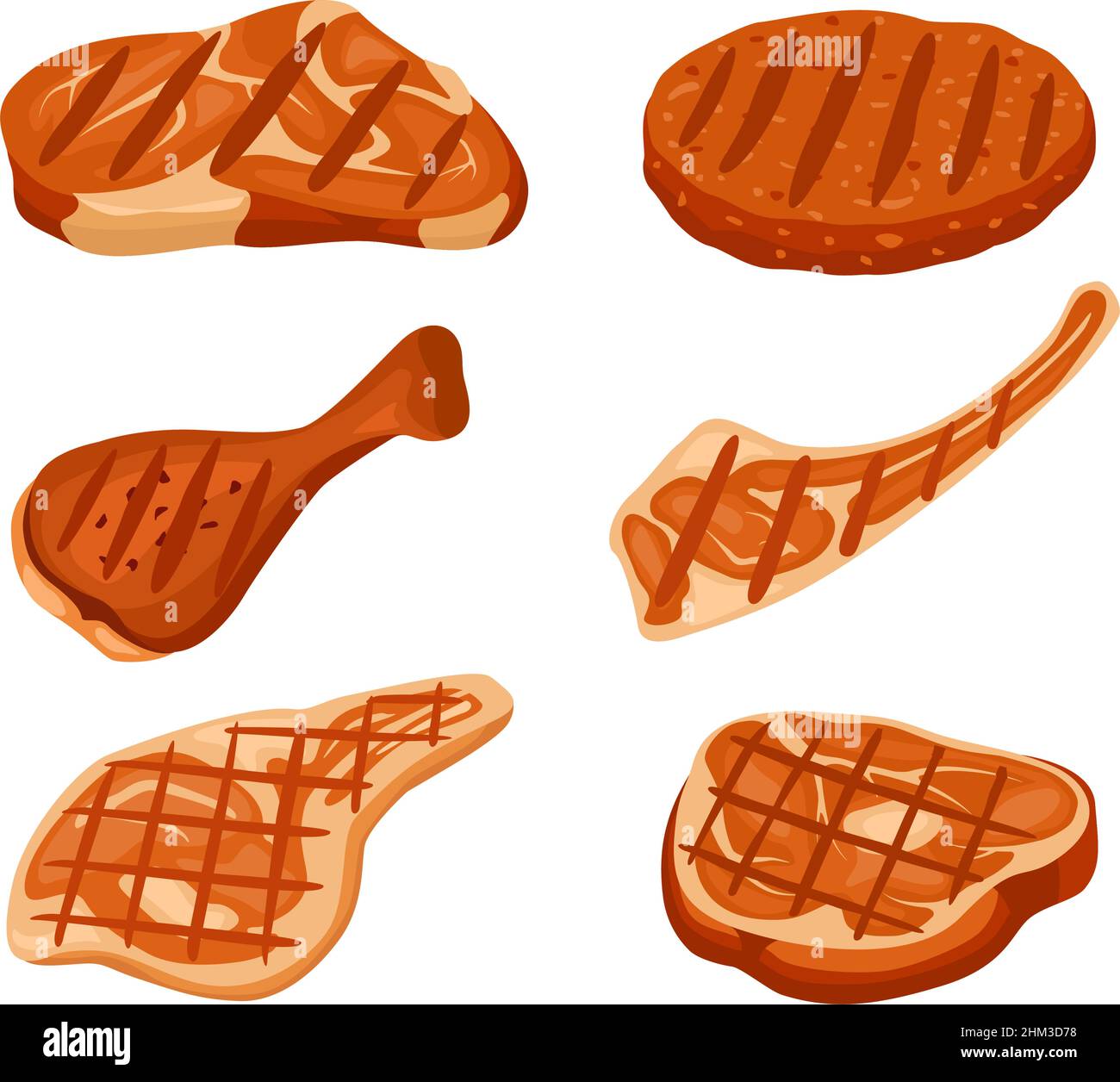 Grill marks on beef Stock Vector Images - Alamy