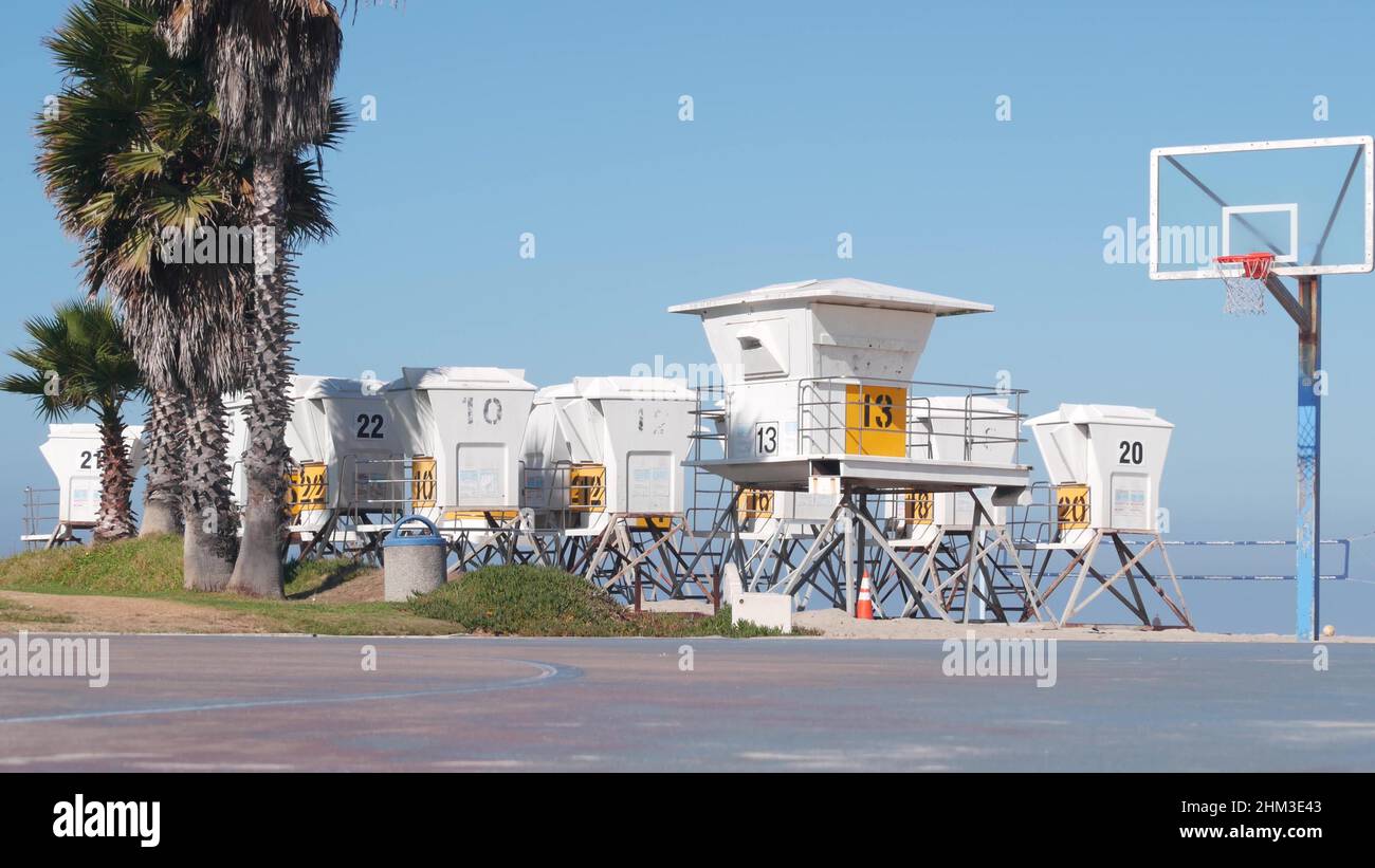 Basketball court lifeguard tower hi-res stock photography and images ...