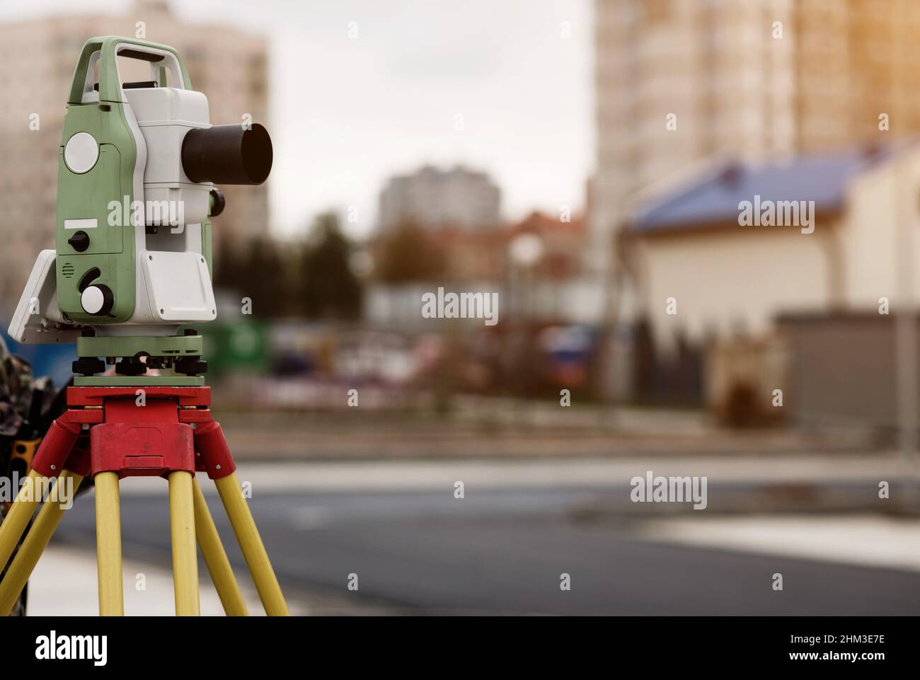 Surveyors equipment. industrial instrument. Professional surveyors ...