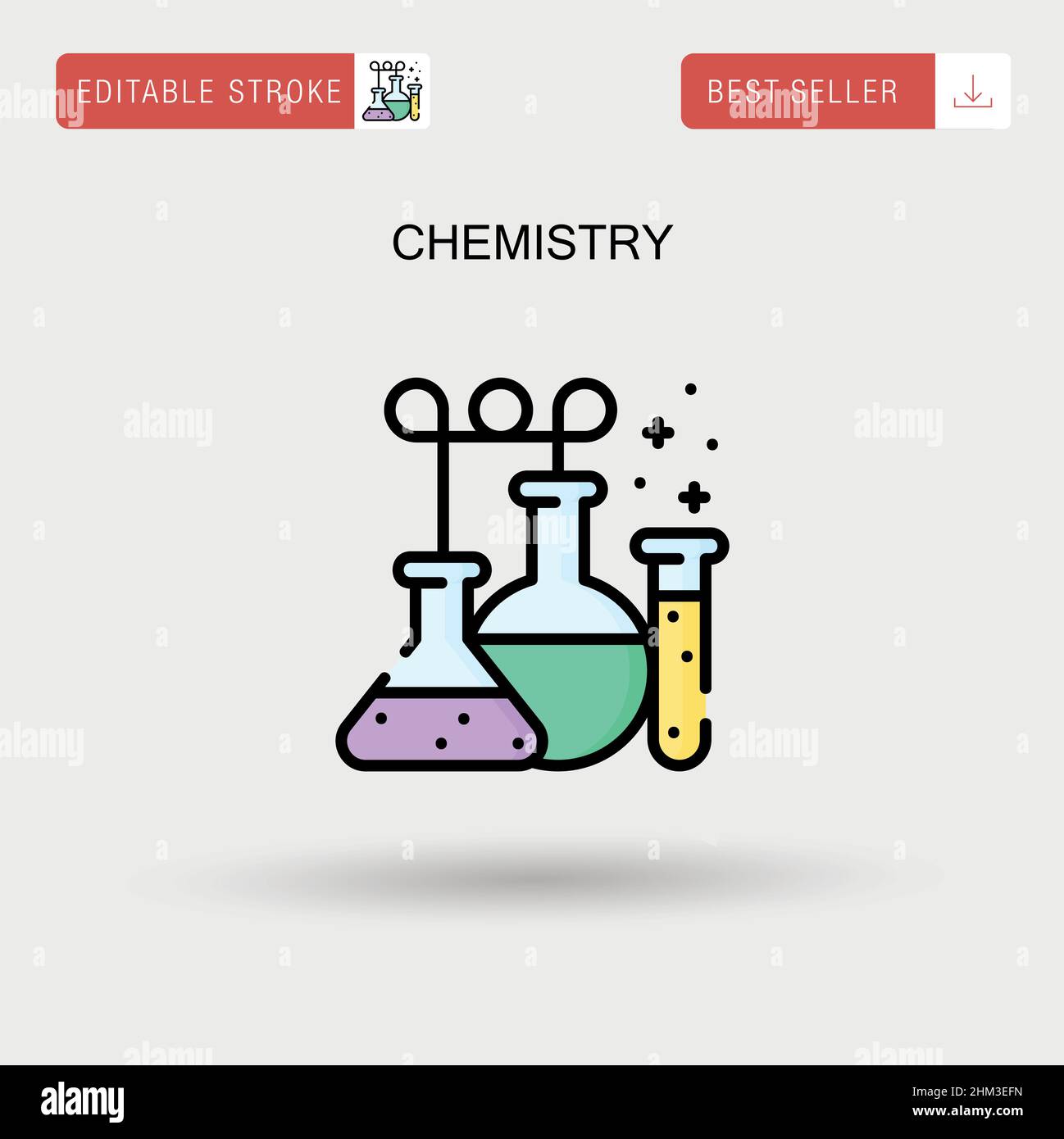 Chemistry Simple vector icon Stock Vector Image & Art - Alamy