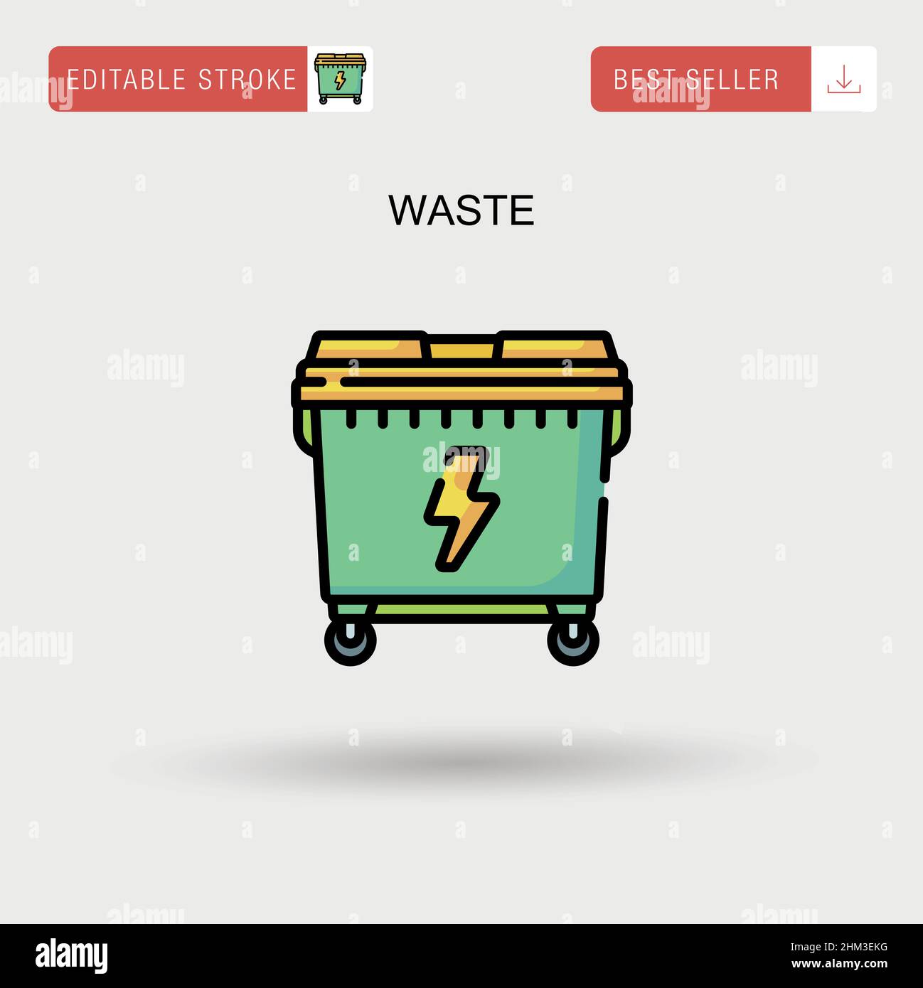 Waste Simple vector icon Stock Vector Image & Art - Alamy